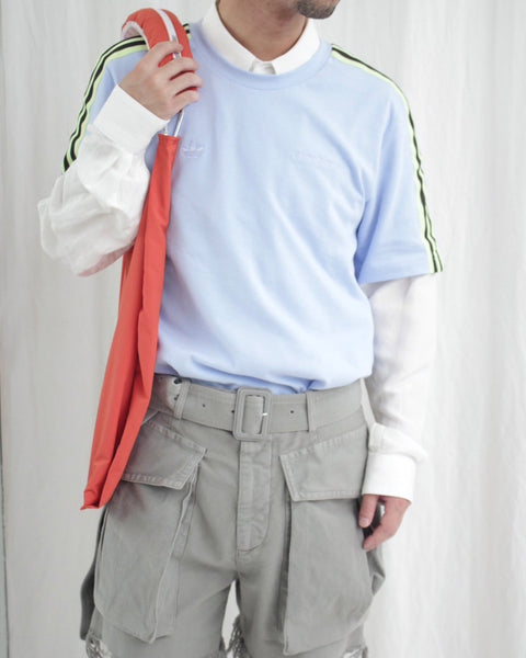 WALES BONNER × ADIDAS ORIGINALS ウェールズボナー 通販 WB SET-IN TEE (JF2906) Blue ...